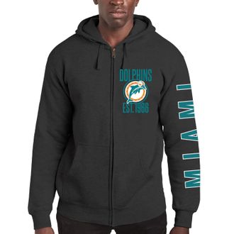 Junk Food x NFL - MVP Zip Hoodie - Unisex Erwachsene Kapuzen-Sweatshirt f&uuml;r Damen und Herren - Offiziell lizenzierte NFL Bekleidung