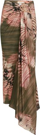 Silvia Tcherassi jupe mi-longue Adrika à design asymétrique - Rose