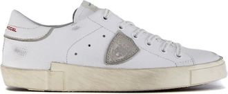Philippe Model Femme, Chaussures, Blanc, Taille: 41 EU Baskets en cuir Paris Panelled