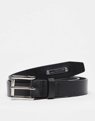 Aape By A Bathing Ape AAPE By A Bathing Ape - Ceinture en cuir - Noir