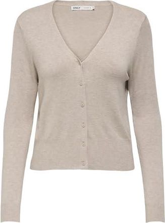 Only Onlvenice Life Nca KNT Cardigan à col V, Gris Whitecap, XL Femme