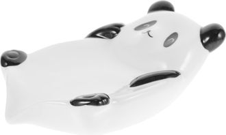 Cabilock Selbstentwässernder Seifenhalter Panda-Form Keramik Cute Cartoon Seifenschale Für Badezimmer Selbstablaufend Für Seifenlagerung Und Hygiene