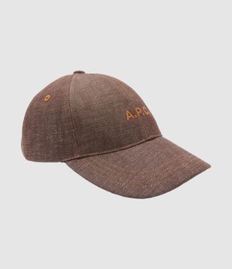 A.P.C. Casquette Charlie Marron Fonce