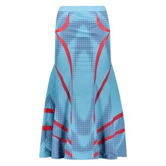 Paolina Russo Bedruckter Rock - - Skirts - Damen - Blau - XS