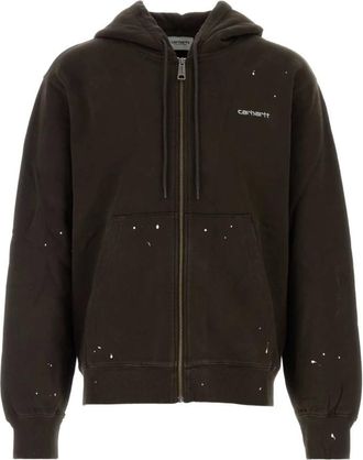 Carhartt Work in Progress Homme, Sweatshirts et sweats &agrave; capuche, Brun, Taille: L Hooded Painter Jacket
