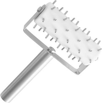 Generic Docker &agrave; pizza, perforatrice &agrave; p&acirc;tisserie anti-bulles, 21 x 14,8 cm, outil daccueil de p&acirc;te, rouleau de p&acirc;tisserie, coupe-, pour adultes, hommes, femm