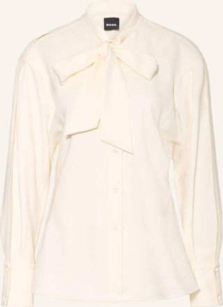 HUGO BOSS Schluppenbluse Bornaz weiss