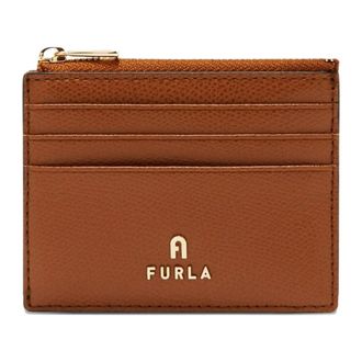 Furla Femme, Accessoires, Brun, Taille: ONE Size Camelia S Zipped Card Case