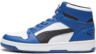 Puma Puma Rebound Layup SL Chaussures de Sport pour Homme, Puma Blanc/Noir/Bleu Roi (White Puma Black Clyde Royal), 42.5 EU