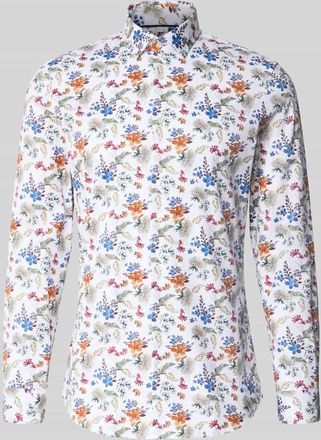 Jake*s Super Slim Fit Business-Hemd mit Kentkragen