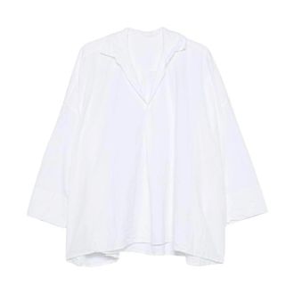 Daniela Gregis Oversized Hemdkragen Popeline Hemd - - Blouses & Shirts - Damen - Wei&szlig; - ONE SIZE