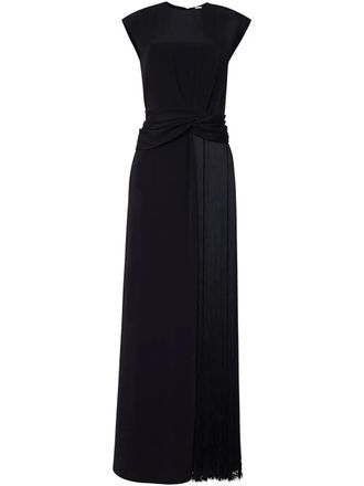 Adam Lippes robe longue Pasha - Noir