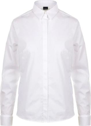 Fay Femme, Blouses et Chemises, Blanc, Taille: 40 FR Chemise en popeline extensible