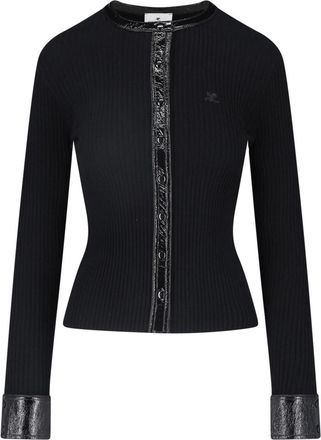Courr&egrave;ges Cardigan - Noir