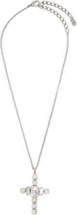 Dolce & Gabbana Halskette mit Strass - Silber