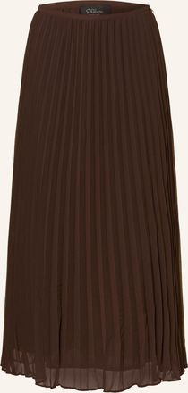s.Oliver Black Label S.Oliver Black Label Plisseerock braun