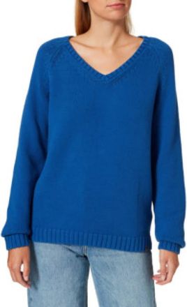 Camel Active Blauer Damenpullover vielseitig f&uuml;r jeden Anlass - - Knitwear - Damen - Blau - S
