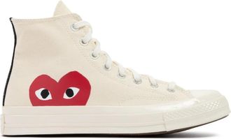 Comme Des Gar&ccedil;ons Chuck Taylor All Star High Top - Homme - Chaussures - Blanc - Taille: 42 EU
