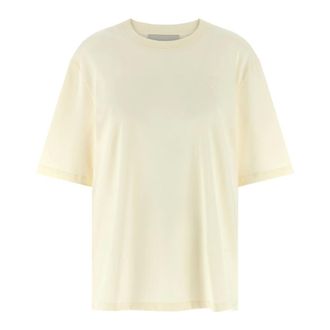 Ami Femme, Tops, Beige, Taille: 34 FR T-shirt en jersey de coton &eacute;pais