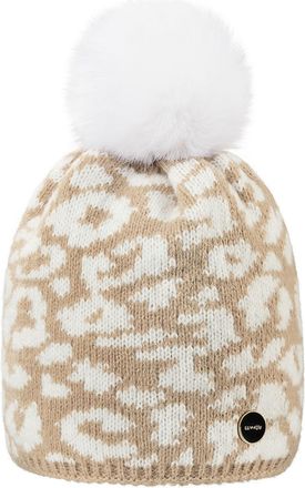 morefaz Winterm&uuml;tze Damen mit Pantherm&uuml;tze mit weichem Fleecefutter gestrickt (DE/NL/SE/PL, Alphanumerisch, M, L, Beige)