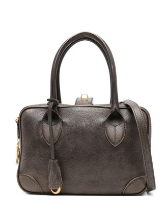 Golden Goose Vita Bag Treated Leather Body Gold Metal Details