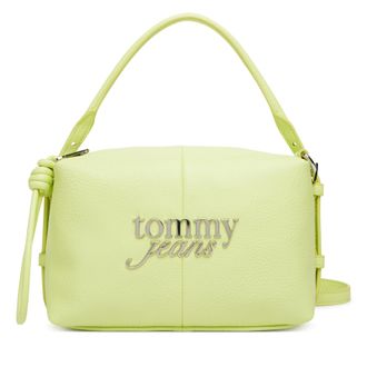 Tommy Jeans Handtasche Tommy Jeans Metal Logo Crossbody Camera Bag AW0AW18470 Gr&uuml;n