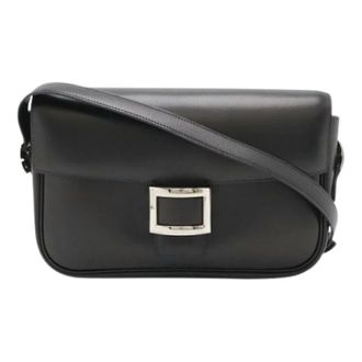 Herm&egrave;s Pre-owned Martine Box Calf Schultertasche Schwarz - - Pre-owned - Damen - Schwarzk - ONE SIZE