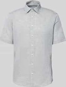 Jake*s Slim Fit Leinenhemd mit Knopfleiste