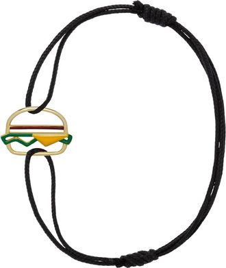 Aliita Hamburger Enamel Cord Bracelet