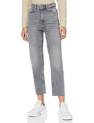 Only Only Femme Onlemily Life Hw St Rw Cp Ak Nas027 Noos Pantalons, Gris Denim, 26W / 30L EU