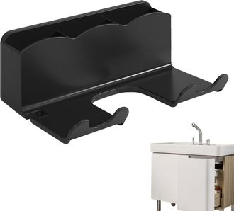 Generic Haartrocknerhalter - Wandmontierter Organizer f&uuml;r Styling-Tools, Wandhalterung f&uuml;r F&ouml;hn | Organizer f&uuml;r Haar-Tools ohne Bohren, Badezimmer-Organizer f