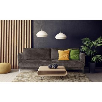 Fun M&ouml;bel Fun Moebel - Sofa Designersofa madison 2-Sitzer Stoff Tender Way Anthrazit