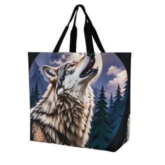 Generic Loups Sac Courses L&eacute;ger Tote Bag Grand Sac &Agrave; Bandouli&egrave;re Pour Gym Quotidienne Shopping