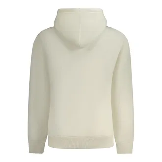 Calvin Klein Logo-Embroidered Cotton Hoodie - White