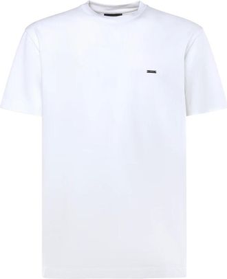 Dsquared2 Homme, Tops, Blanc, Taille: 3XL T-shirt &agrave; col rond