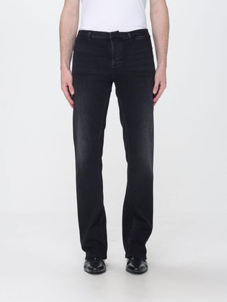 Gucci Jean droit coupe slim &agrave; cinq poches en denim de coton