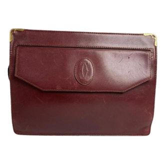 Cartier Pochette en cuir Pre-owned - Femme - Pre-owned - Rouge - Taille: ONE Size