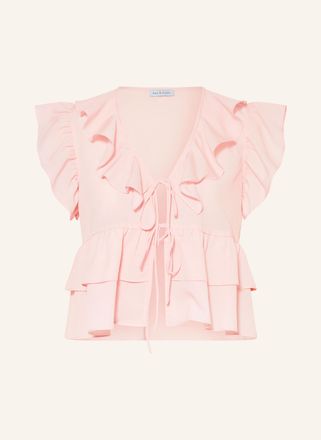 Mrs & Hugs Mrs & Hugs Bluse Mit Volants rosa