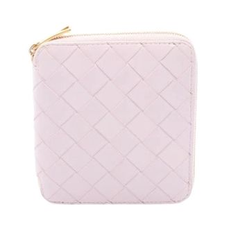 Bottega Veneta Portefeuille Pre-owned en cuir Intrecciato - Femme - Pre-owned - Rose - Taille: ONE Size