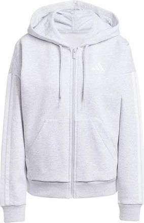 adidas Damen Kapuzensweat Essentials 3-Streifen Full-Zip Fleece