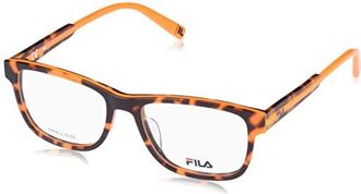 Fila Fila VFI304 Sunglasses, Shiny Brown Havana + Orange, 51 Unisex