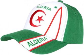 Nyls Création Casquette Algerie Verte et Blanche Drapeau Algerien Baseball - Taille Unique - Vert