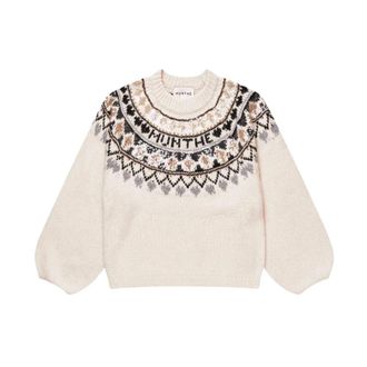 Munthe Vaffie Knit - Femme - Pulls - Beige - Taille: 38 FR
