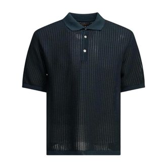 Beams Plus Polo Boutons en Fil Washi - Homme - Tops - Bleu - Taille: L