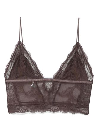 Patrizia Pepe Bralet aus Spitze - Braun