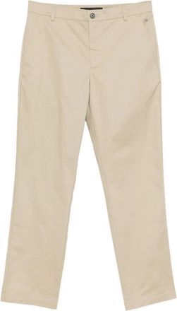 Karl Lagerfeld logo-plaqued chino trousers - Nude