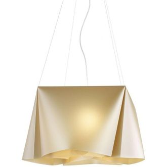 Linea Zero Linea Zero - Aufh&auml;ngung 3 Lichter New Gold in verchromtem Metall Cm. 59 x 31 Std