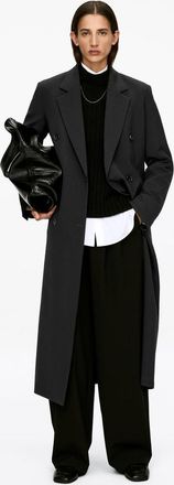 Arket Schmaler Mantel -Schwarz