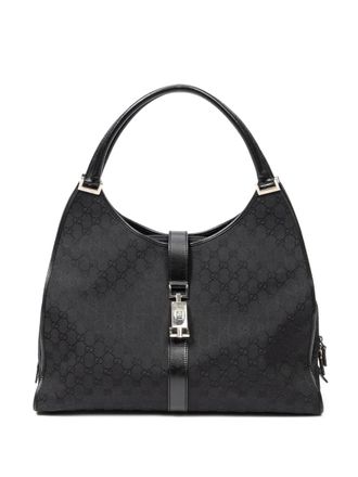 Gucci sac cabas Jackie en toile GG - Noir