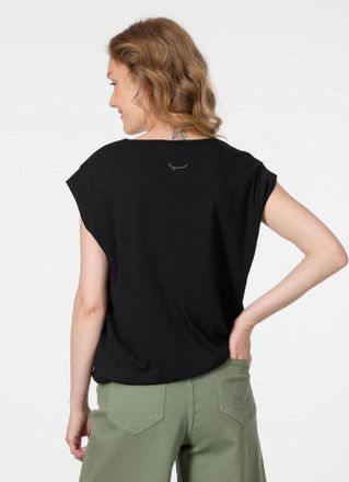 Ragwear Kurzarmshirt TULSA Flie&szlig;endes Material mit Gummizug in unifarbener Optik